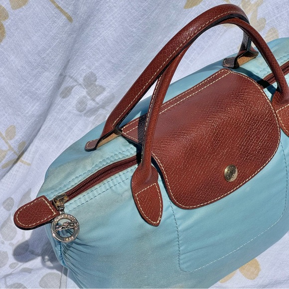 Longchamp | Bags | Longchamp Le Pliage Handbag Light Blue | Poshmark